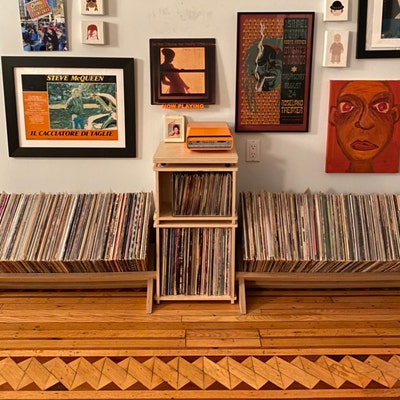 Modular Record Storage System // Set of 1 With Top // JR. - Etsy