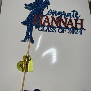 Custom Graduation Cake Topper Class of 2024, Personalized Cake Topper ...