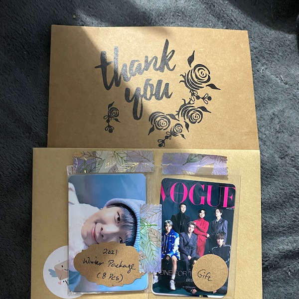 BTS 2021 Winter Package Photocard Set (8 Pcs) - Etsy