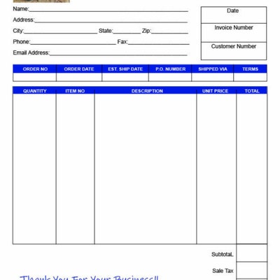 2 Part Ncr Carbonless Sales Receipt Book Custom Personalized Full Color ...