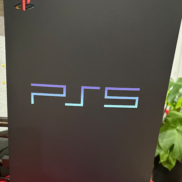 Retro PS5 Playstation 2 Logo Sticker, PS2 Logo Vinyl Decal Sticker for ...
