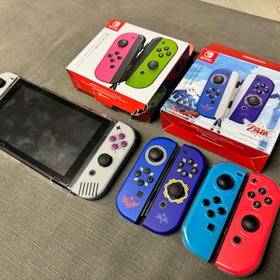 New Custom Nintendo Switch White D-pad Joy-con Controller - Etsy