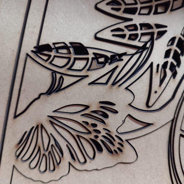 The Phoenix | Laser Cut File for Creating 3D Multilayer Phoenix Laser ...