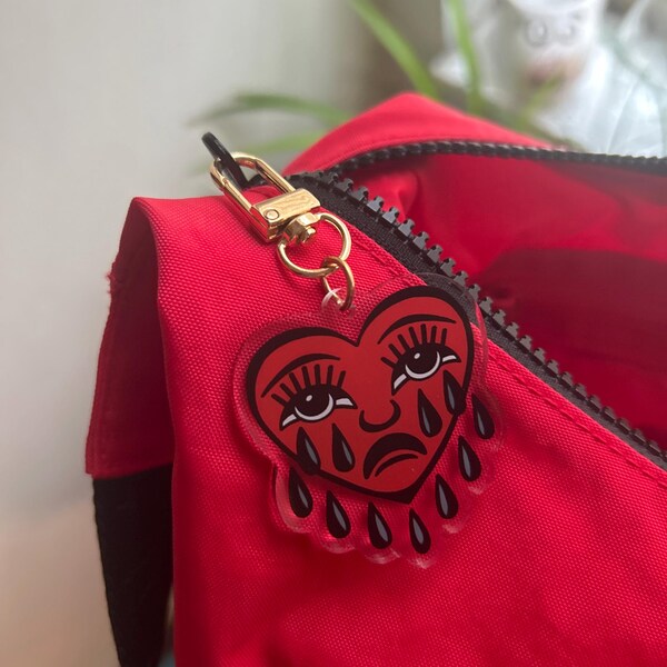 Hot Stuff Devil Keychain - Tattoo Flash - Acrylic Keychain - American ...