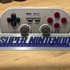 Super Nintendo SNES 8bitdo Pro SN30 SF30 Controller Display Stand 3D ...