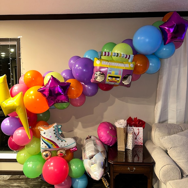 Bach to the 90s Balloons 80s 90s Balloon Arch Kit Back to the 90s ...