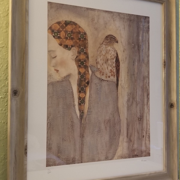 Surrender, Woman and Hawk Art | Inspiring Decor, Unique Gift for Her ...
