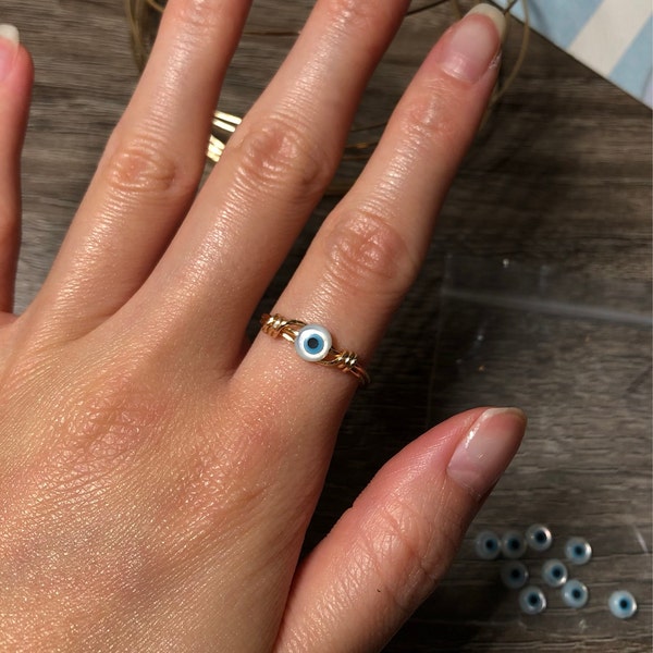 4mm - 20mm Mother of Pearl Evil Eye Beads , Evil Eye Beads , Natural ...