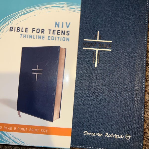 PERSONALIZED *** KJV New Testament Baby Bible Keepsake Engraved Baby ...