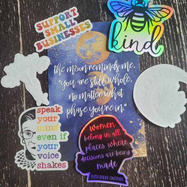 Speak Your Mind Even If Your Voice Shakes Sticker, RBG Stickers, Ruth ...