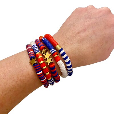 4mm, 6mm Vinyl Heishi Disc Beads, Bright Red, Polymer Clay Beads, Vinyl ...