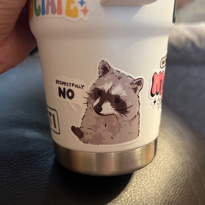 Raccoon Respectfully No Sarcasm Funny Raccoon Sticker - Etsy