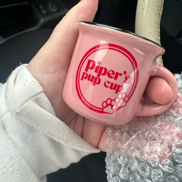 Reusable Pup Cup Custom Puppuccino Mug Dog Mom Gift 2oz Personalized ...
