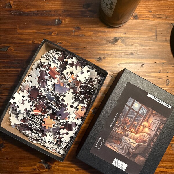 Charming Pink Cafe Jigsaw Puzzle – Cute Coffeehouse Scene, Adorable ...