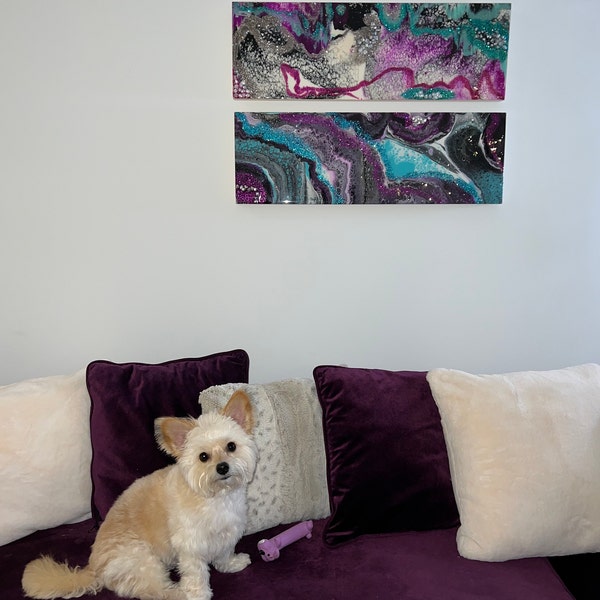 Mesmerizing Aerial Shoreline Artwork 3D Painting One of a Kind Wall Art ...