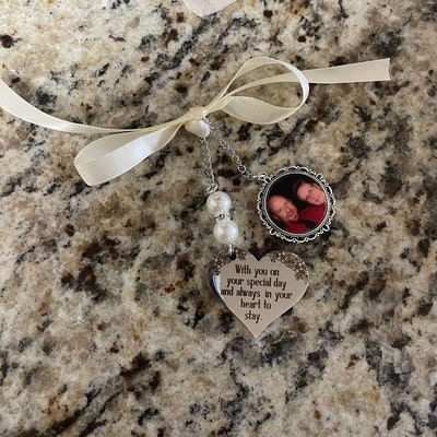 Groom Memorial Pin Groom Buttonhole Charm Groom Memory Pin Loved One ...