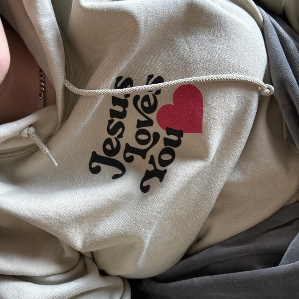 Jesus Loves You Christian Mental Health Hoodie Preppy Faith Sweatshirt ...