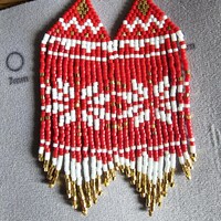 Aurora Borealis North Pole Seed Bead Fringe Earring Pattern, Northern ...
