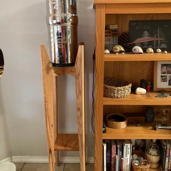 Water Filter Floor Stand With Optional Drink Shelf, Tall Stand, Berkey ...