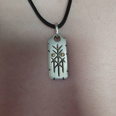 VALFREYJA Lady of the Slain Talisman in Sterling Silver Viking Rune ...