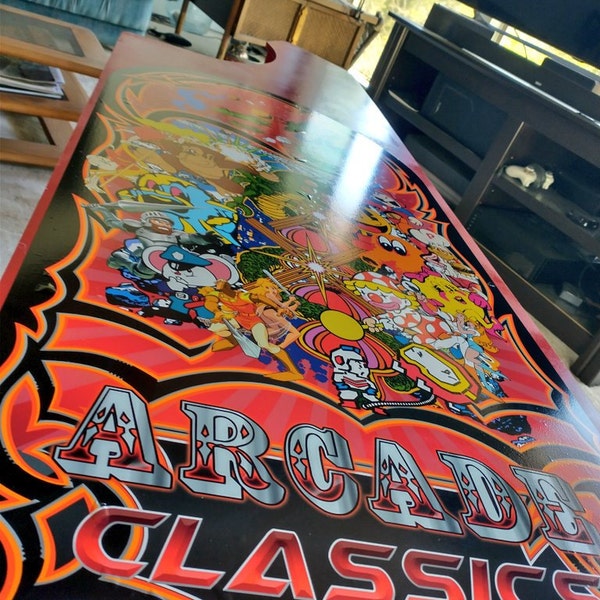 Mame Multicade Classics Side Art Arcade Cabinet Graphics Decals ...