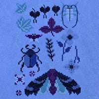 Quaker Basket Sampler - Leaves Temperature Chart Cross Stitch Pattern ...