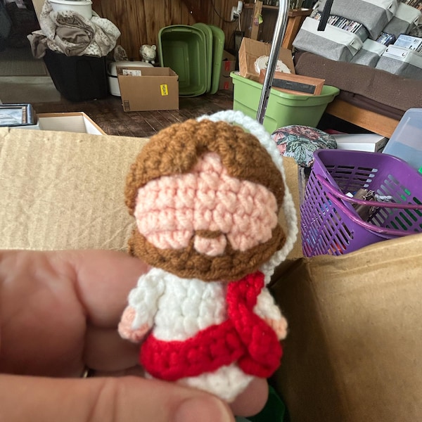 Crochet Mini Jesus Keychain/hanging, Birthday Gift - Etsy