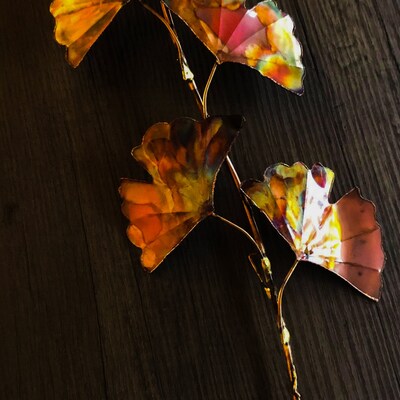 Gingko Leaf Sculpture, Gingko, Tree Sculpture, Wall Art,wall Decor ...
