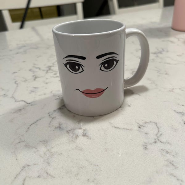 Roblox Woman Face Mug 11oz 15 Oz Double Sided Ceramic Mug Gamer Roblox ...