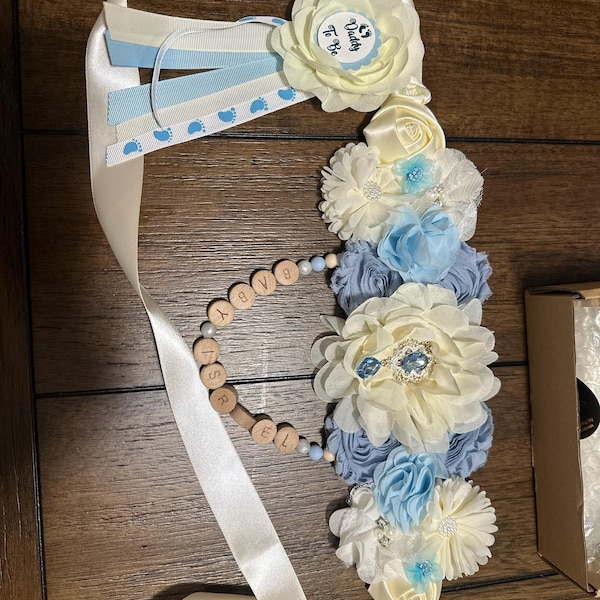 Classic Winnie the Pooh Theme Maternity Sash, Sage Maternity Sash ...