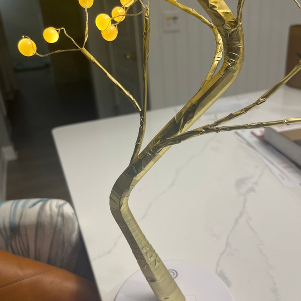 Personalized Aesthetic LED Pearl Fairy Tree Lamp 3D Sparkly Twinkle ...