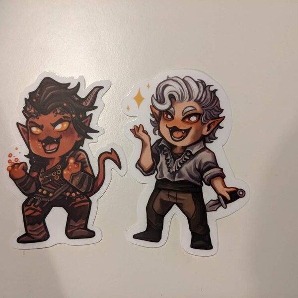 Astarion - Clear Vinyl Sticker - Baldur's Gate 3 Inspired - Etsy UK