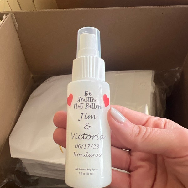 Bulk Wedding Bug Spray Party Favors | Bottles Arrive Filled With Label ...