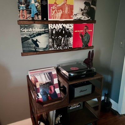 Vinyl Record Storage Shelf Wall Mounted Record Holder aspen - Etsy