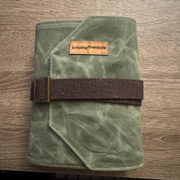 Large Waxed Canvas Journal Pouch, Roll up Pencil Case Pen Holder, Art ...