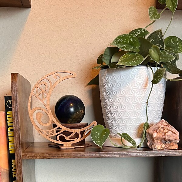 Sphere Stand Wood Laser Cut Multiple Spheres - Etsy
