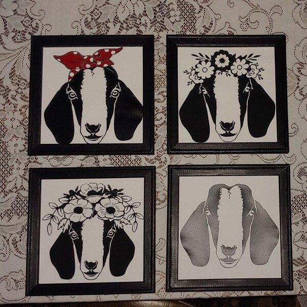 Boer Goat Svg Files for Cricut Goat With Flower Bandana SVG, Dxf, Farm ...