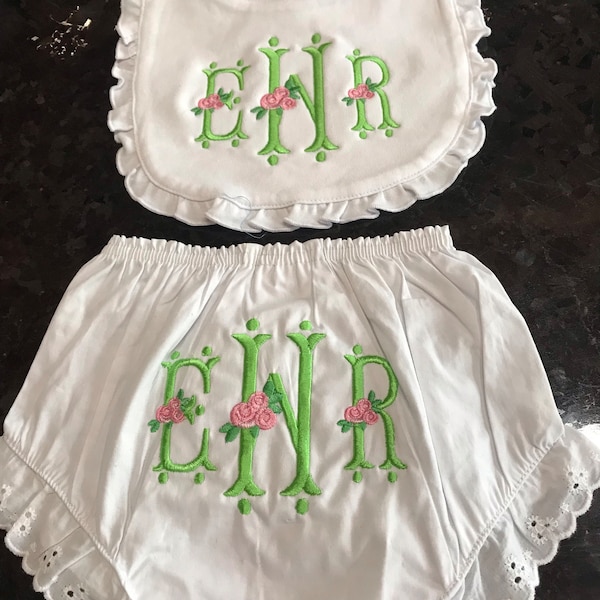 Machine Embroidery Design Fishtail Rose Monogram Alphabet Font INSTANT ...