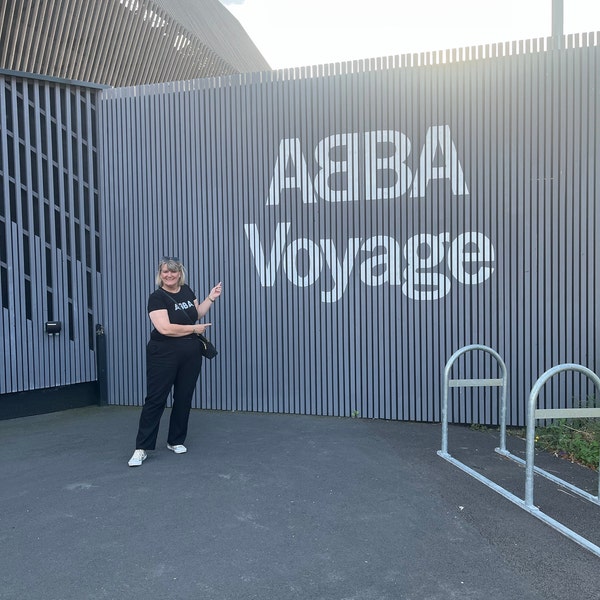 Personalised Dancing Queen T-shirt Holographic Rainbow Abba Voyage ...