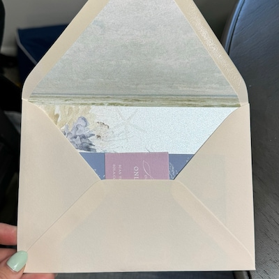 Fine Art Landscape Painting Envelope Liner Country Wedding Envelope ...