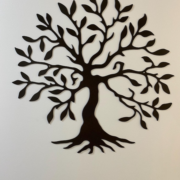 Olive Tree of Life Metal Wall Hanging | Olive Tree Sign | Family Tree ...