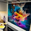 Beautiful Stained Glass Effect Wall Art, HD Digital Print on Glass ...