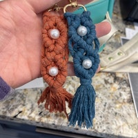 Christmas Theme Macrame Keychain Christmas Favors for Party - Etsy
