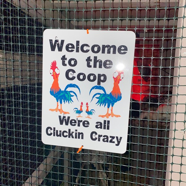 9x12 Aluminum Sign Chicken Pre Drilled Holes - Etsy