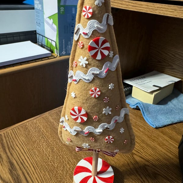 Whimsical Gingerbread Christmas Trees / Tiered Tray Decor / Christmas Decor / Christmas Trees ...