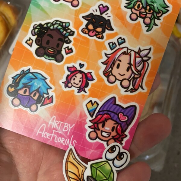 Chibi Heartsteel Stickers - Etsy