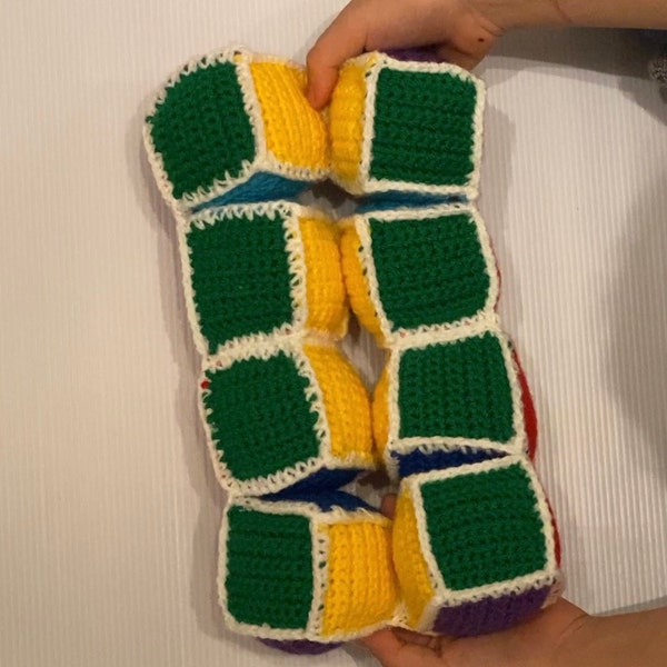 Crochet Pattern Montessori Infinity Cube Fidget Toy Crochet Pattern ...