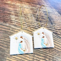 Nativity Scene Polymer Clay Cutter/stamp Jesus in a Manger - Etsy