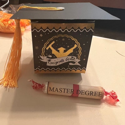 Editable Diploma Style Smarties Labels, Blue, Red and No Ribbon Candy ...