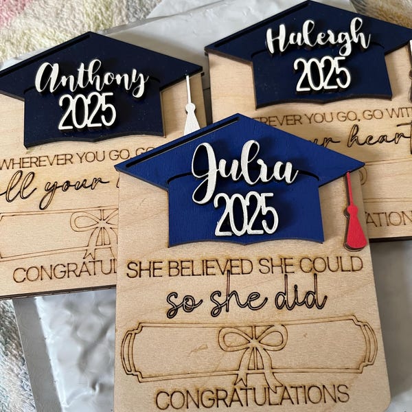 Graduate - Graduation - Gift Card or Money Holder - Wooden - Gift ...